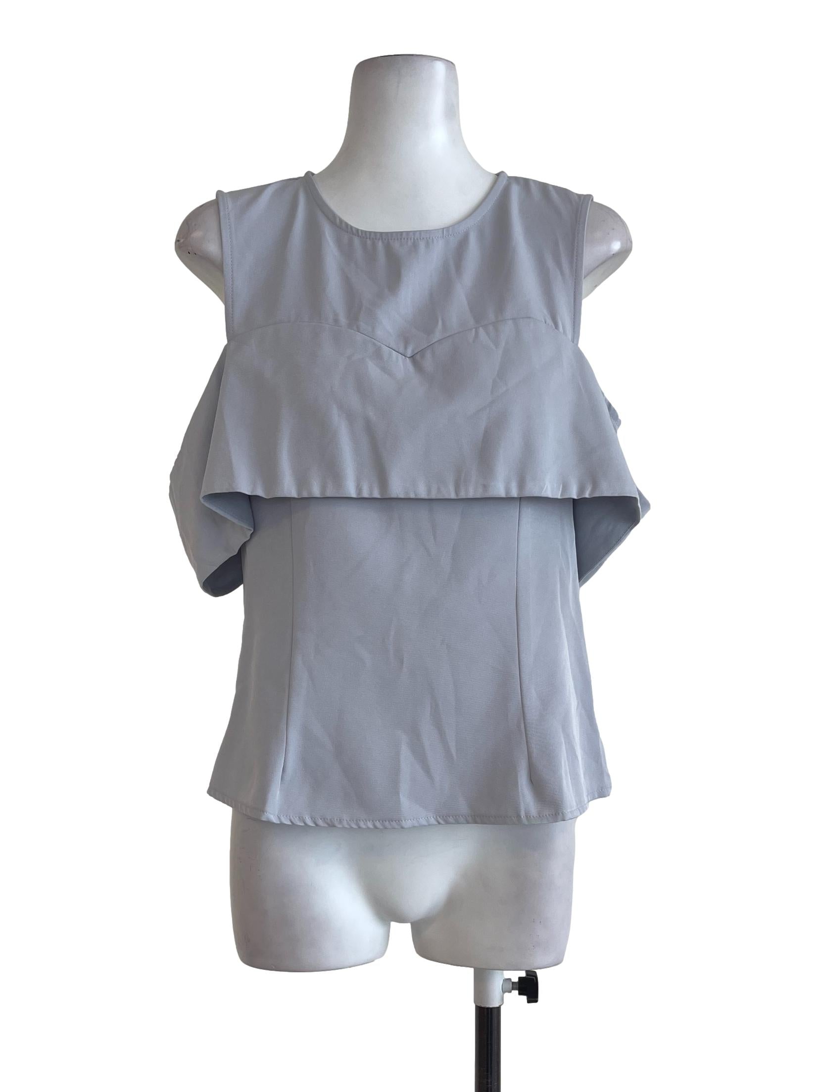 Zalora Light Grey Plain Top | REFASH