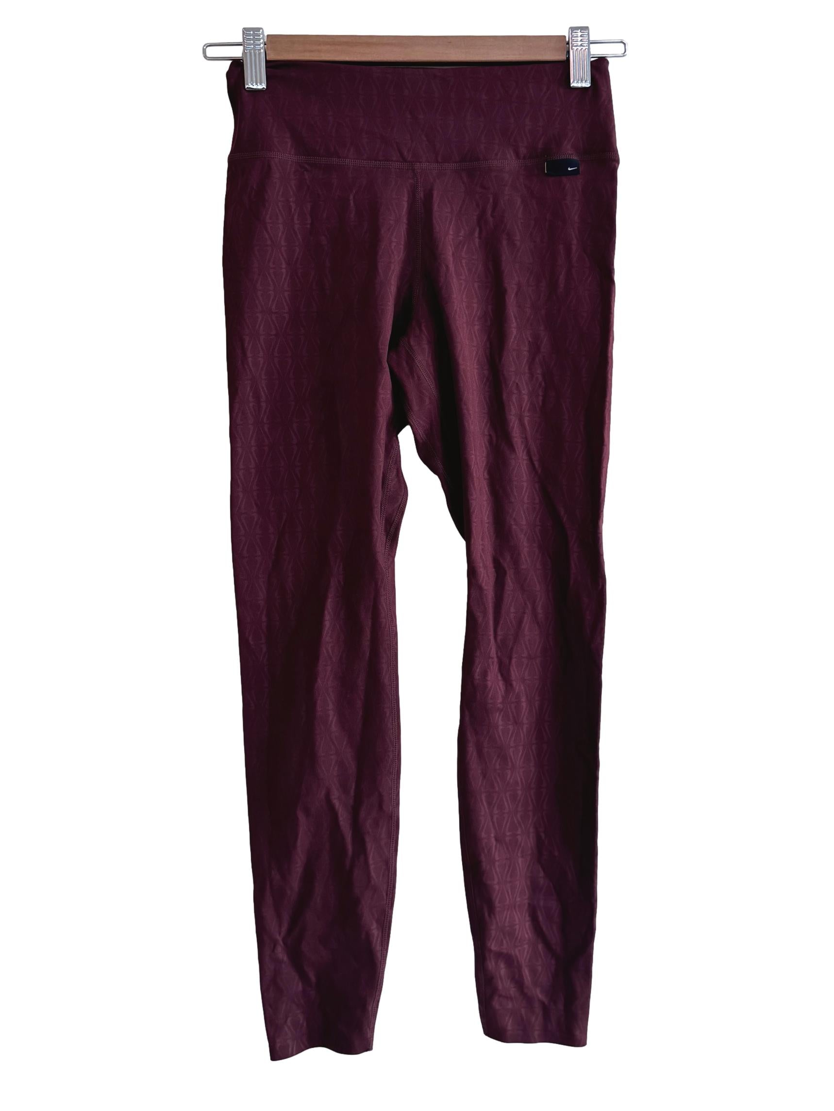 Nike Brown Patterned Tights | REFASH