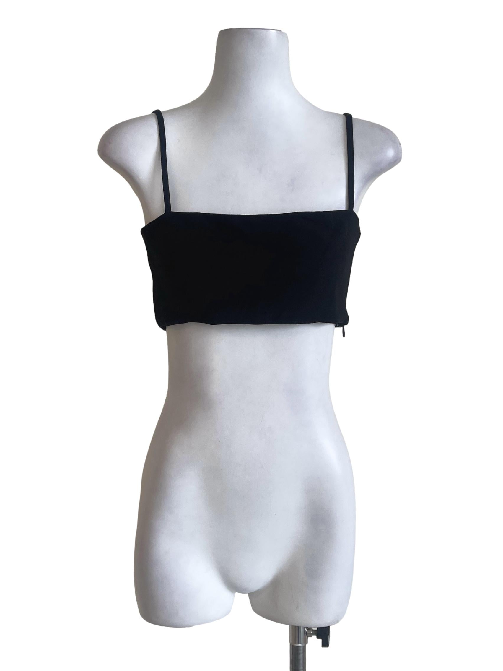 Young Hungry Free Black Adjustable Strap Top | REFASH