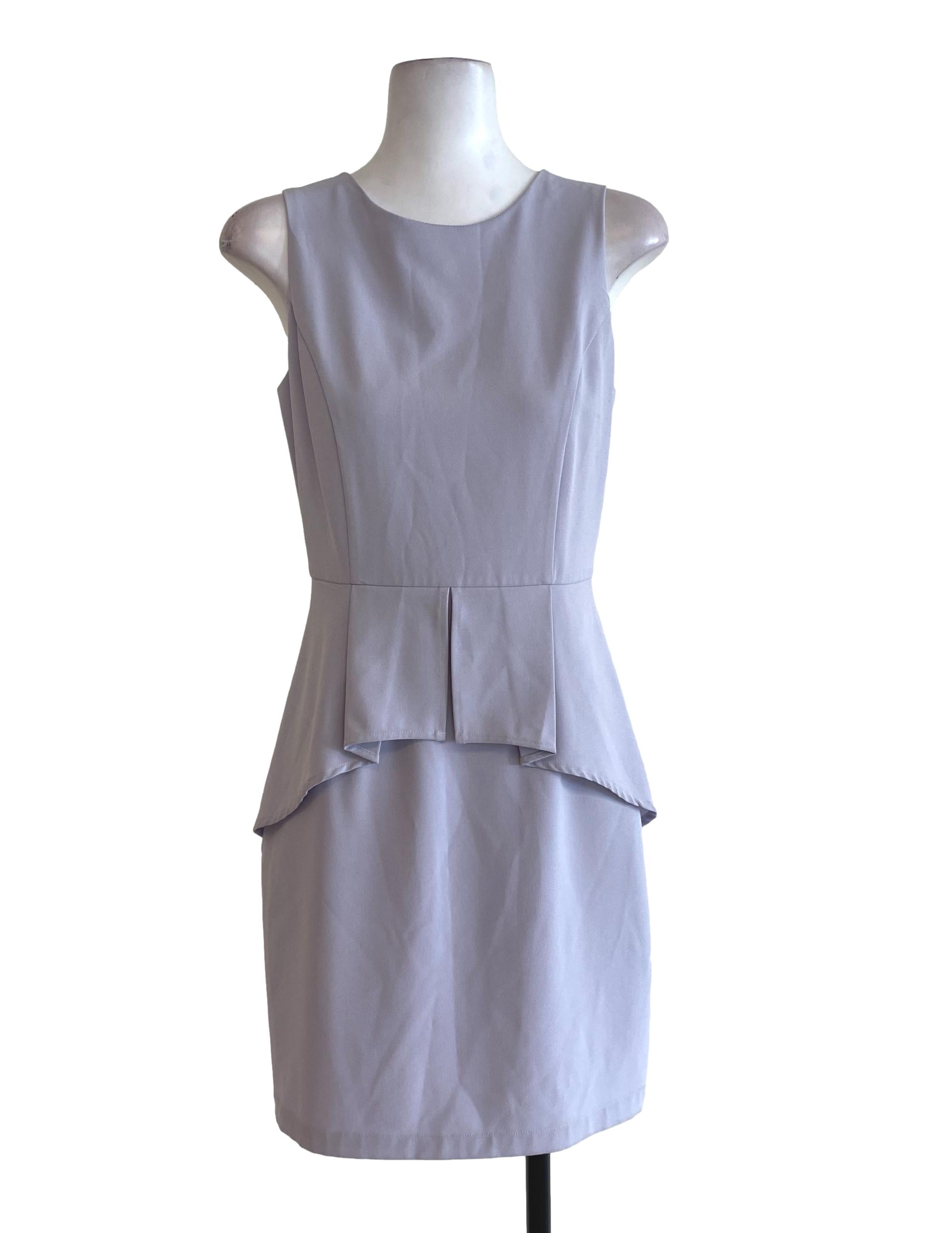 Love Bonito Lilac Peplum Dress | REFASH