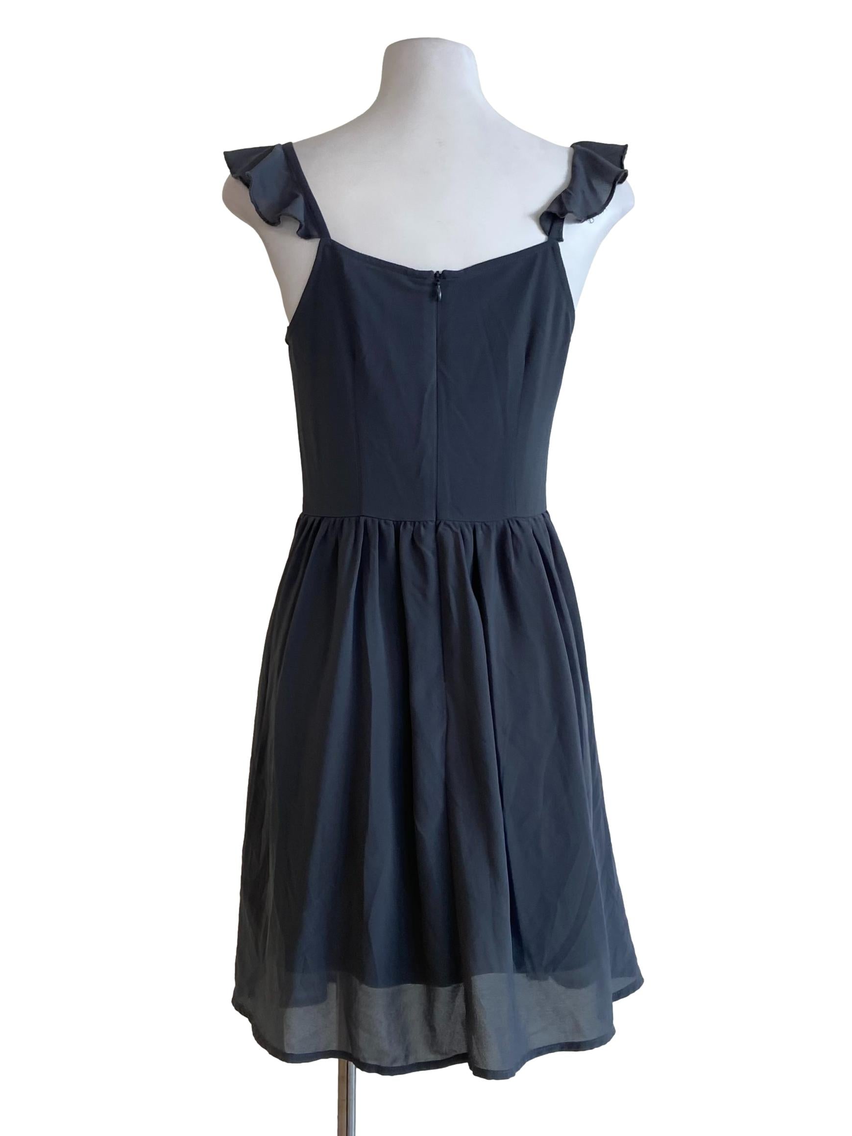 Saturday Club White Button Ruched Dress | REFASH