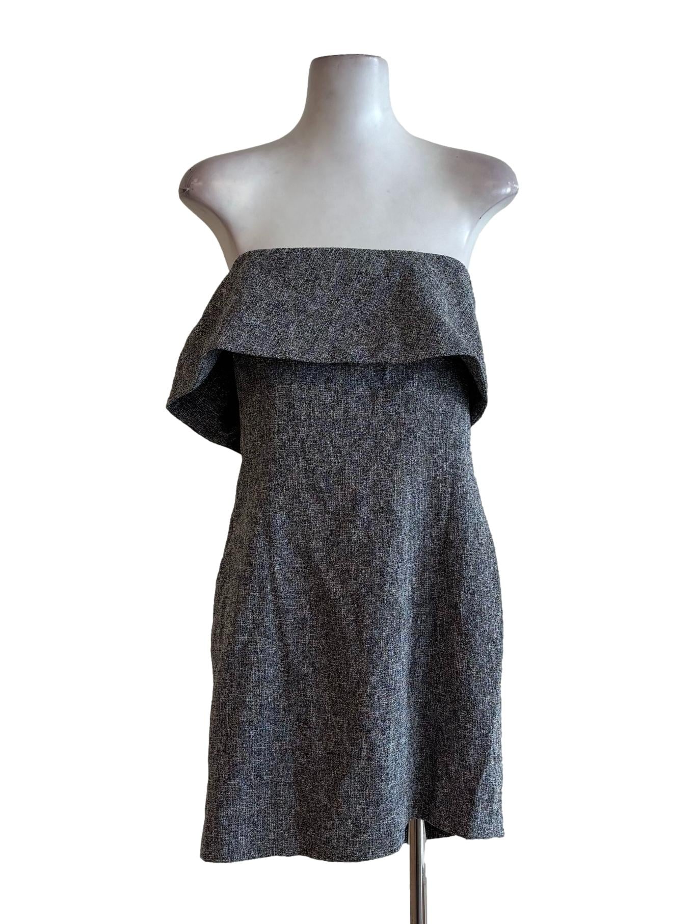 Graphite Grey One Arm Dress | REFASH