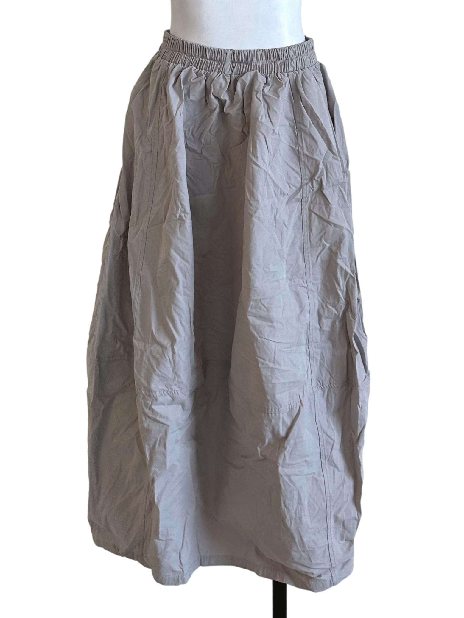 The Tinsel Rack Light Grey Plain Skirt | REFASH