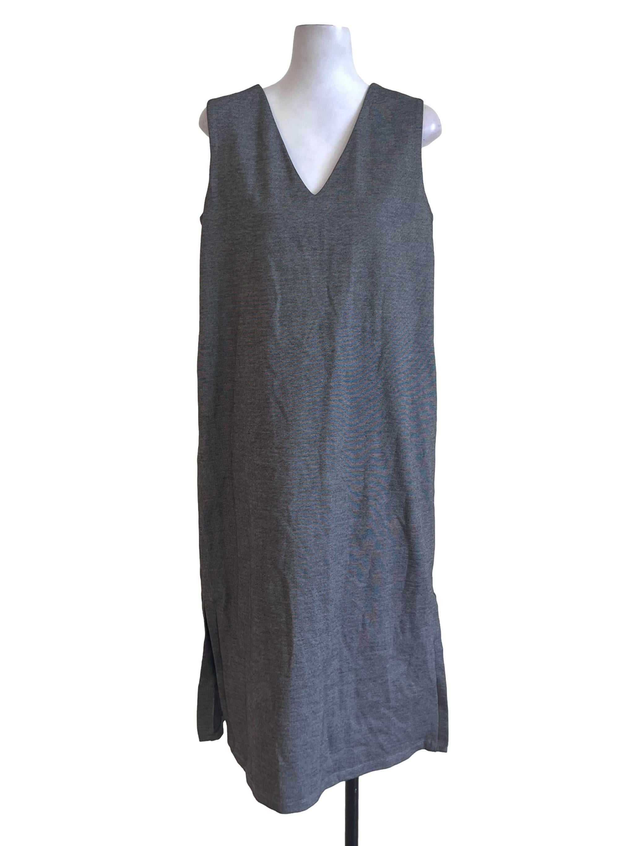 IORA Lead Grey Sleveeless Dress | REFASH