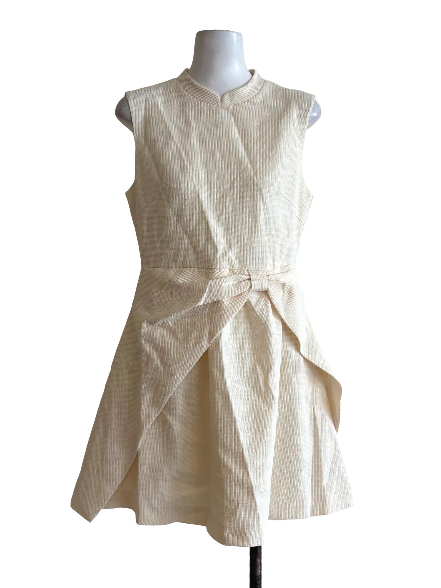 Saturday Club Ivory White Sleeveless Dress | REFASH