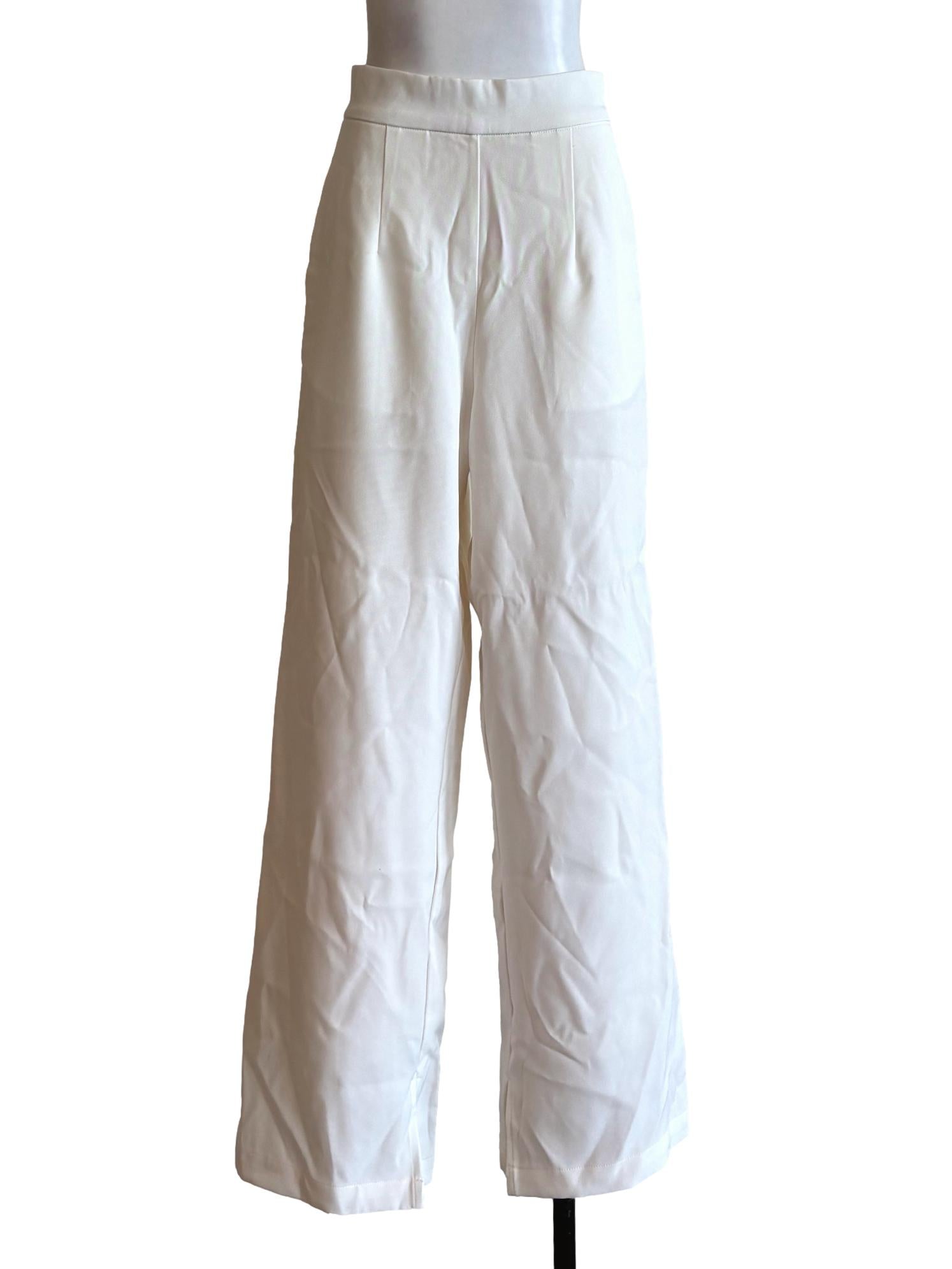 Young Hungry Free Powder White Straight Pants | REFASH