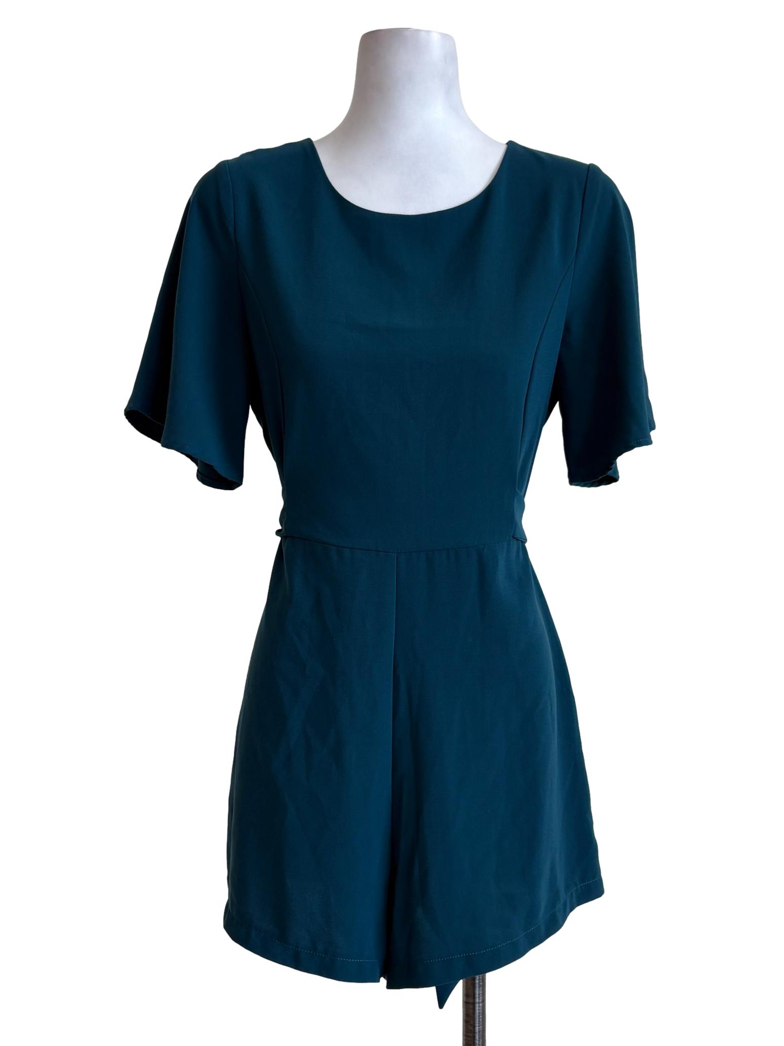 Playdress Aegean Blue Belted Rompers | REFASH